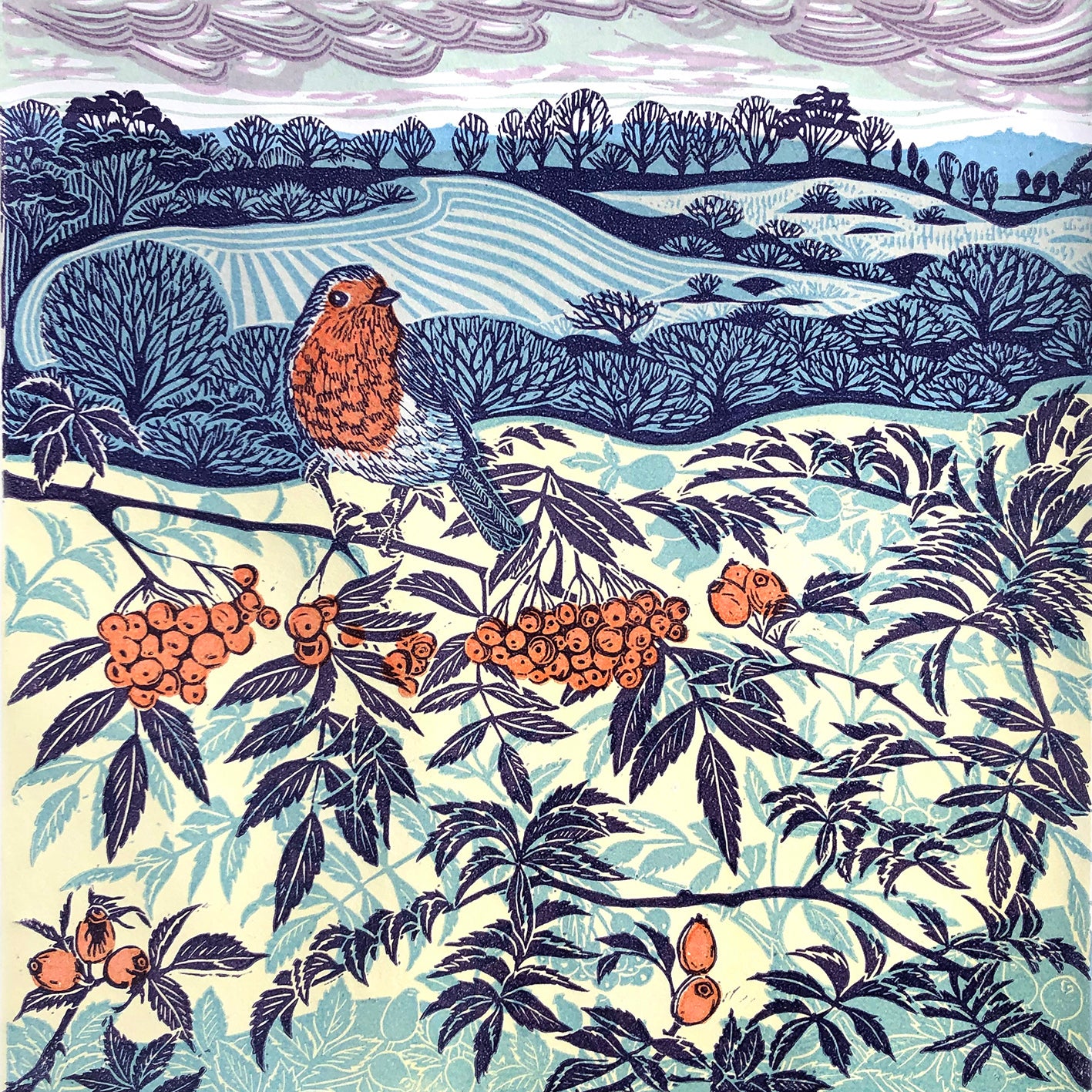Equinox Limited edition Lino Print